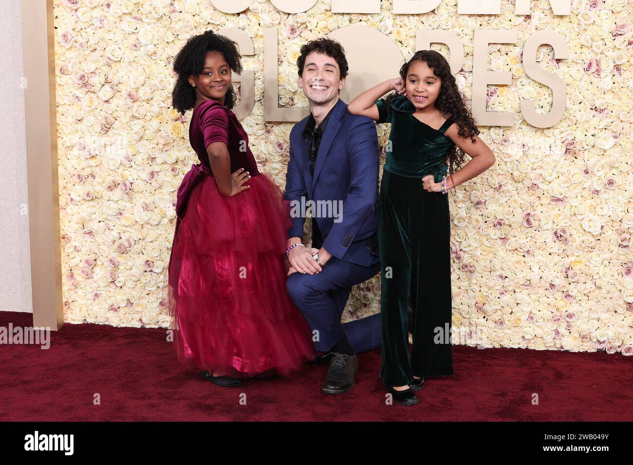 Julian Shapiro-Barnum of Recess Therapy at the 81st Golden Globe Awards ...