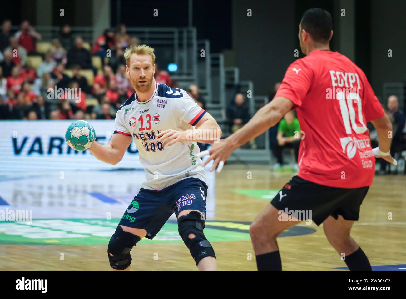 Odense, Denmark. 07th Jan, 2024. Erik Toft (13) of Norway seen during ...