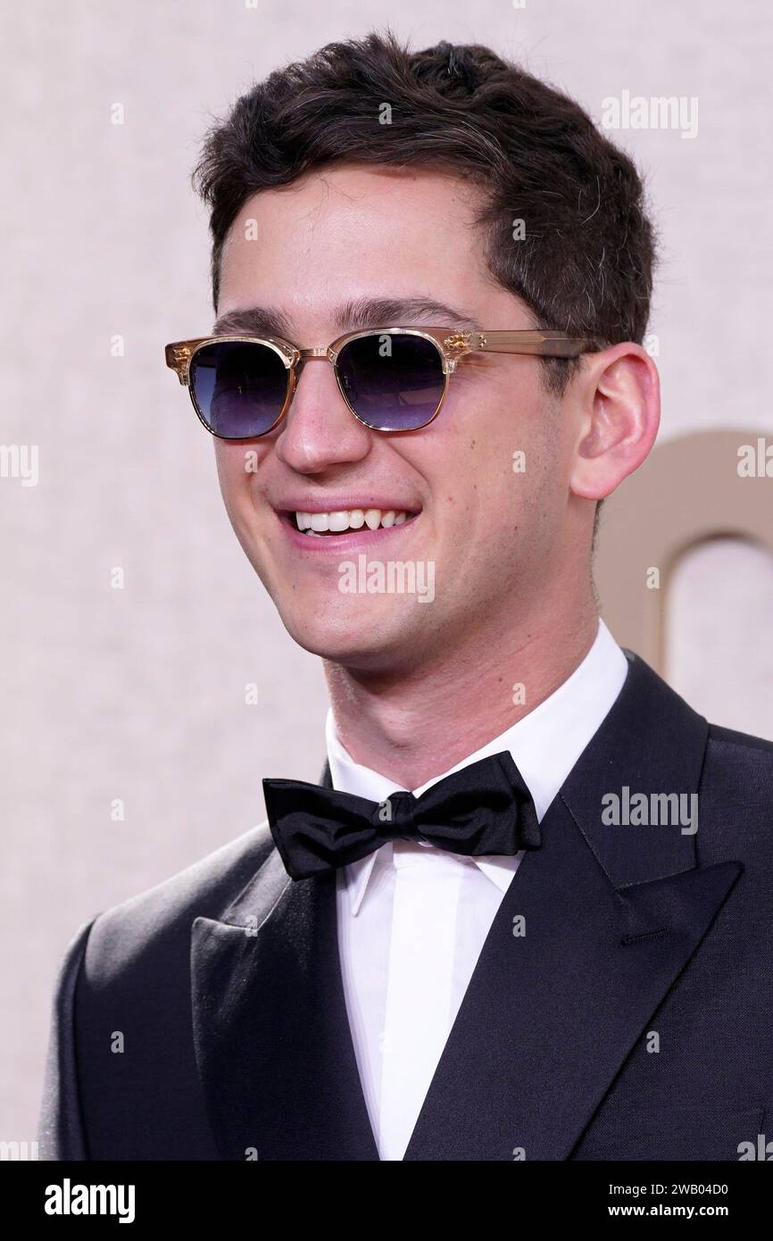 Matt Friend arrives at the 81st Golden Globe Awards on Sunday, Jan. 7 ...