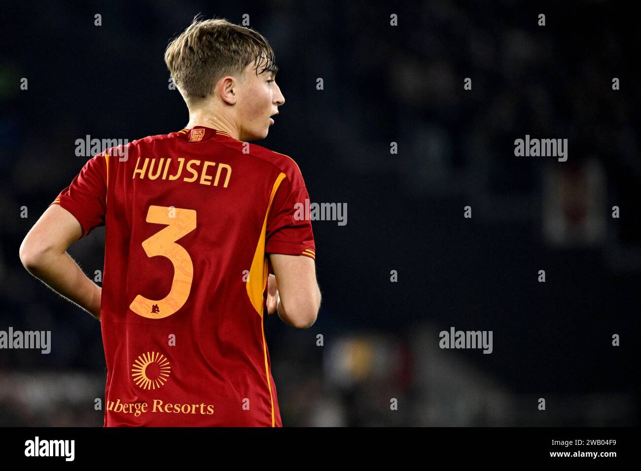 Rome, Italy. 07th Jan, 2024. Dean Huijsen of AS Roma during the Serie A ...