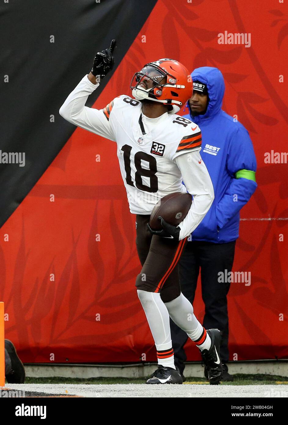 Cincinnati, United States. 07th Jan, 2024. Cleveland Browns wide ...