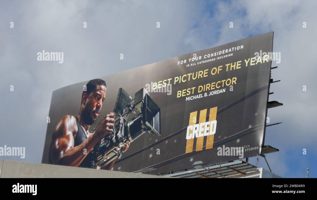 Los Angeles, California, USA 3rd January 2024 Michael B. Jordan Creed 3 ...