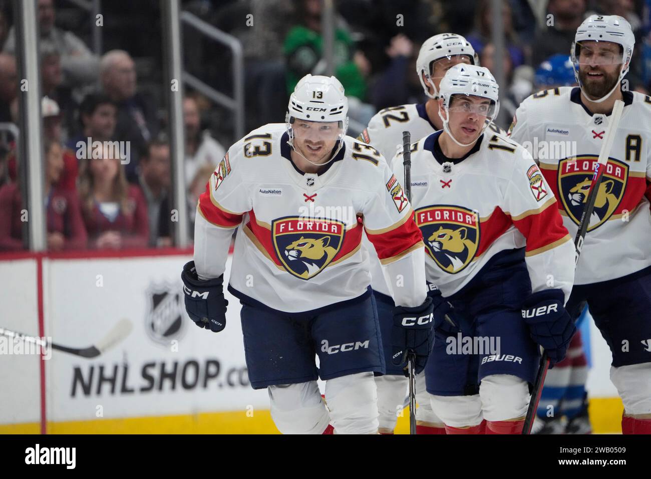 From front, Florida Panthers center Sam Reinhart (13), Florida Panthers ...