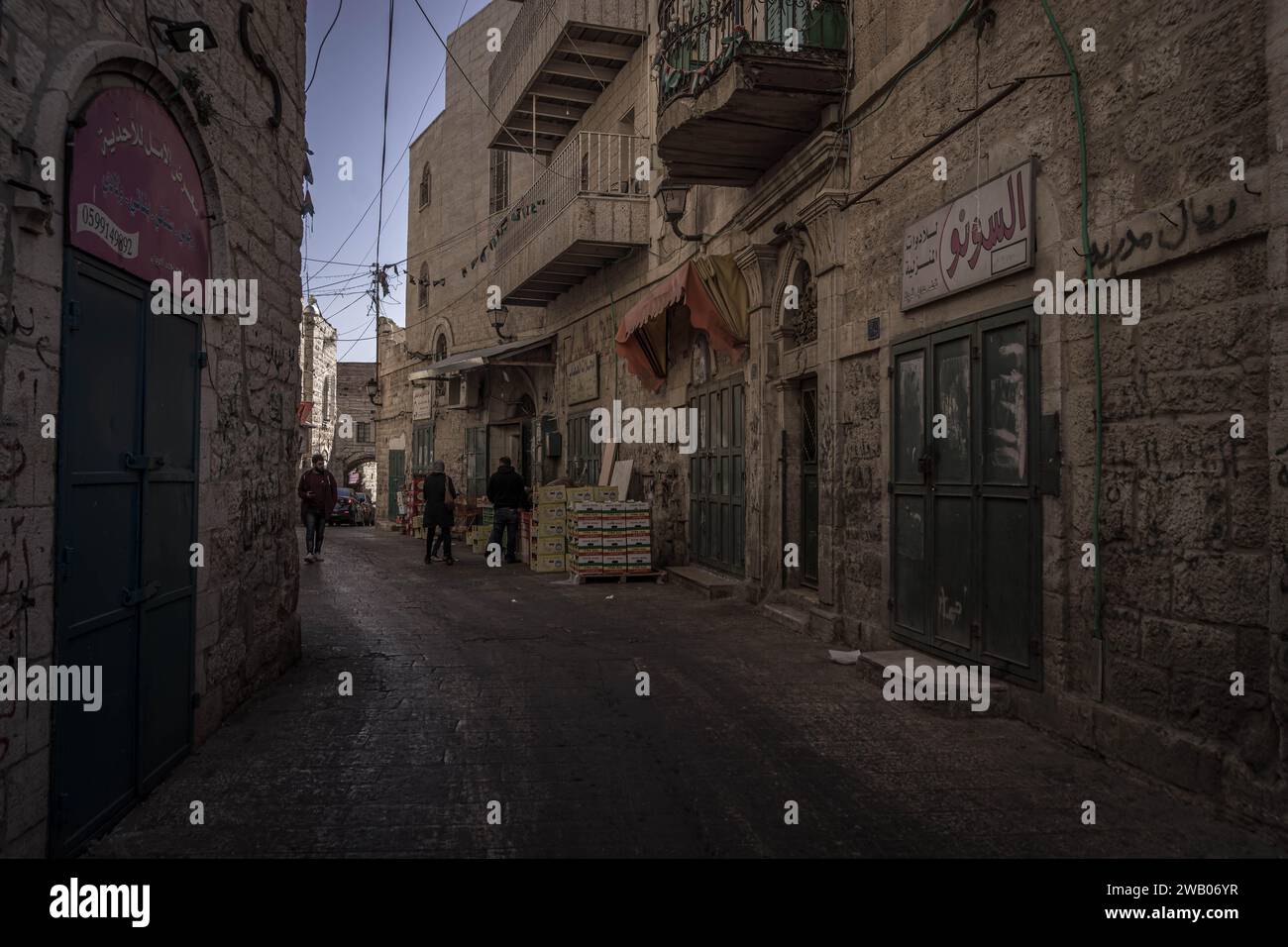 Bethlehem palestine streets city part hi-res stock photography and ...