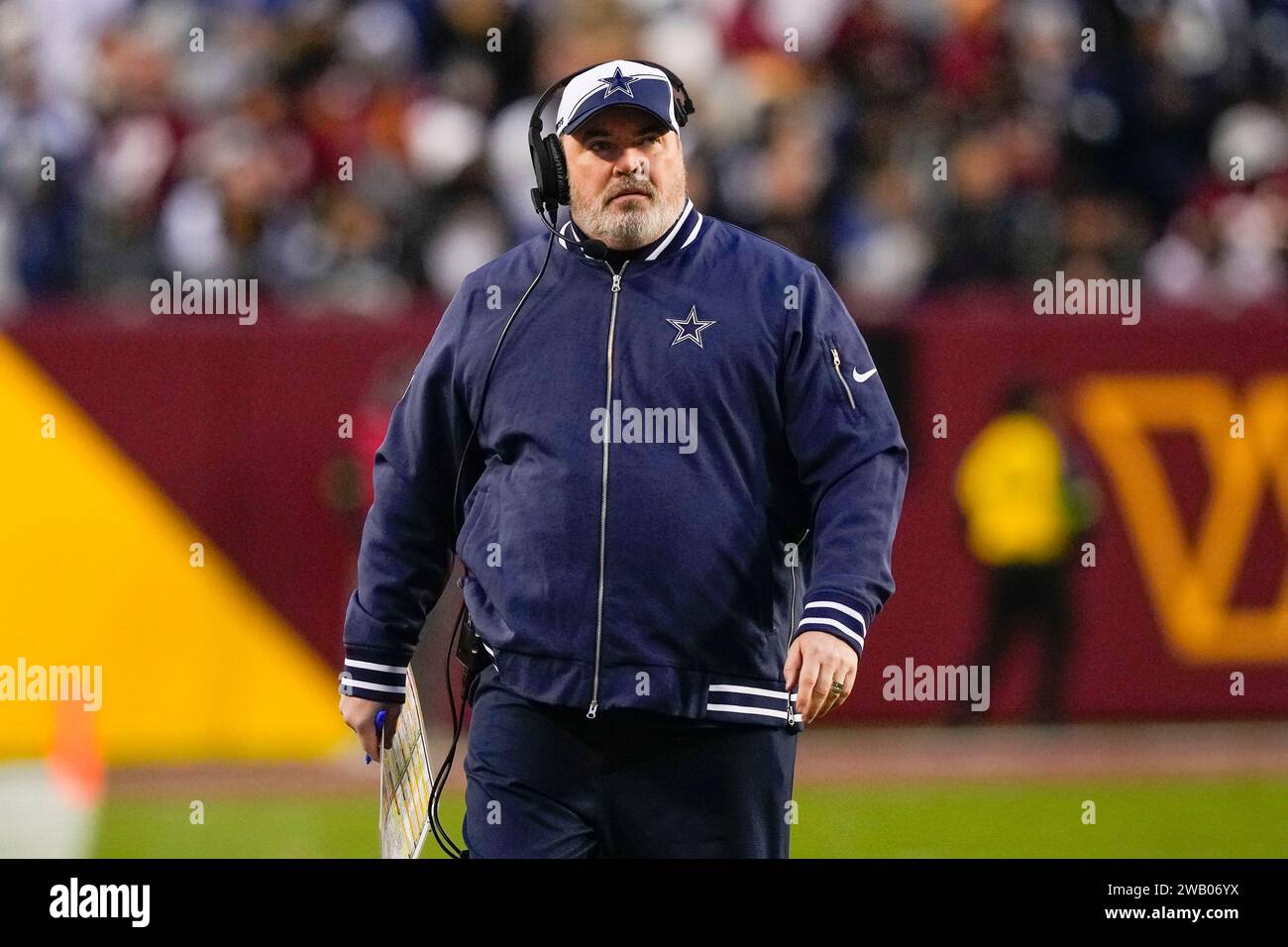 Dallas Cowboys head coach Mike McCarthy walking on the sidelines during ...