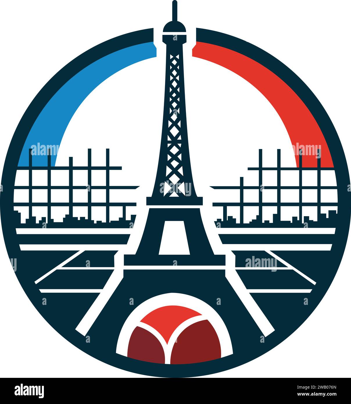 Embrace elegance and athleticism with our Paris Tennis School Logo ...