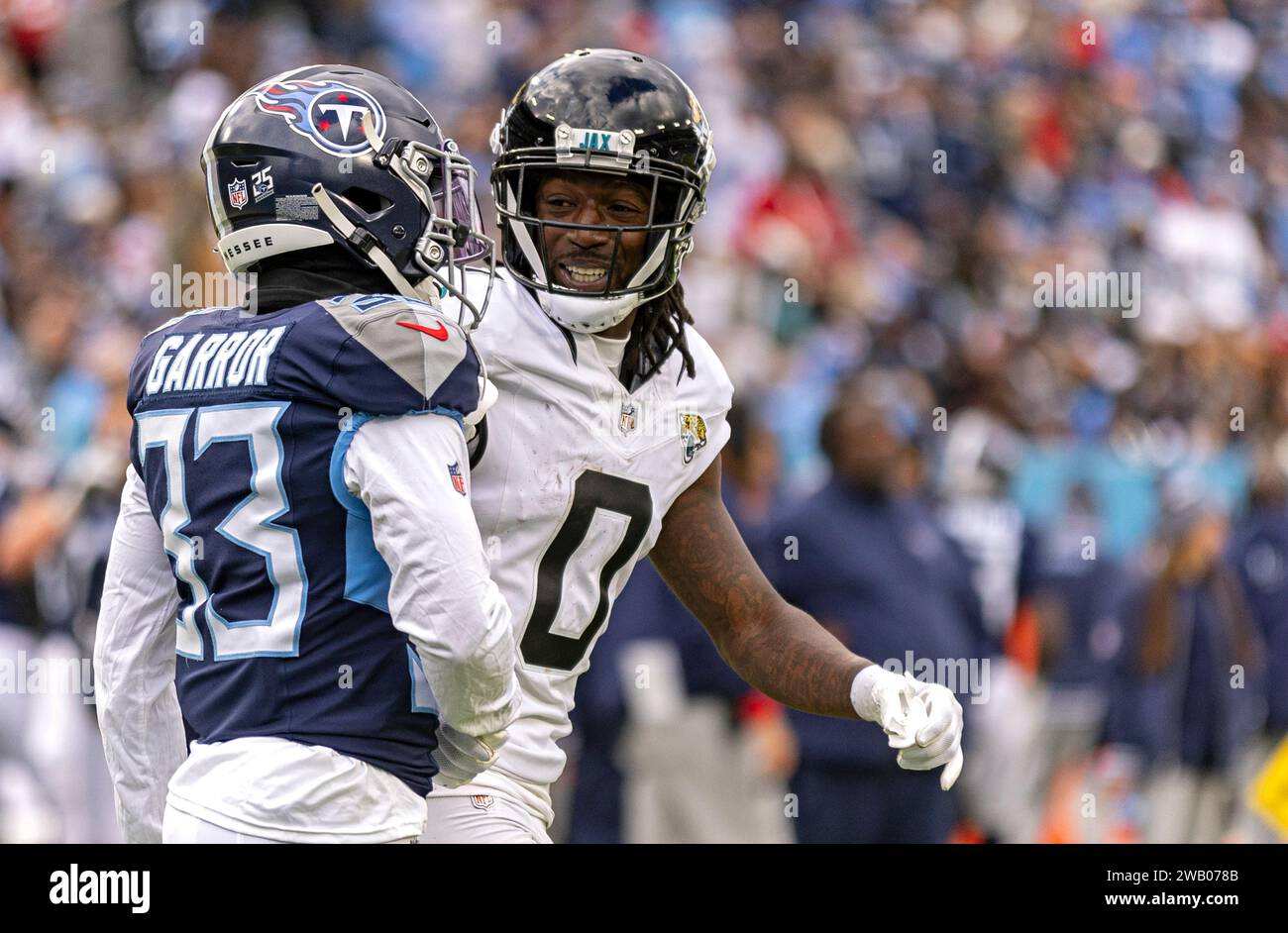 Jacksonville Jaguars wide receiver Calvin Ridley (0) smiles as he talks ...