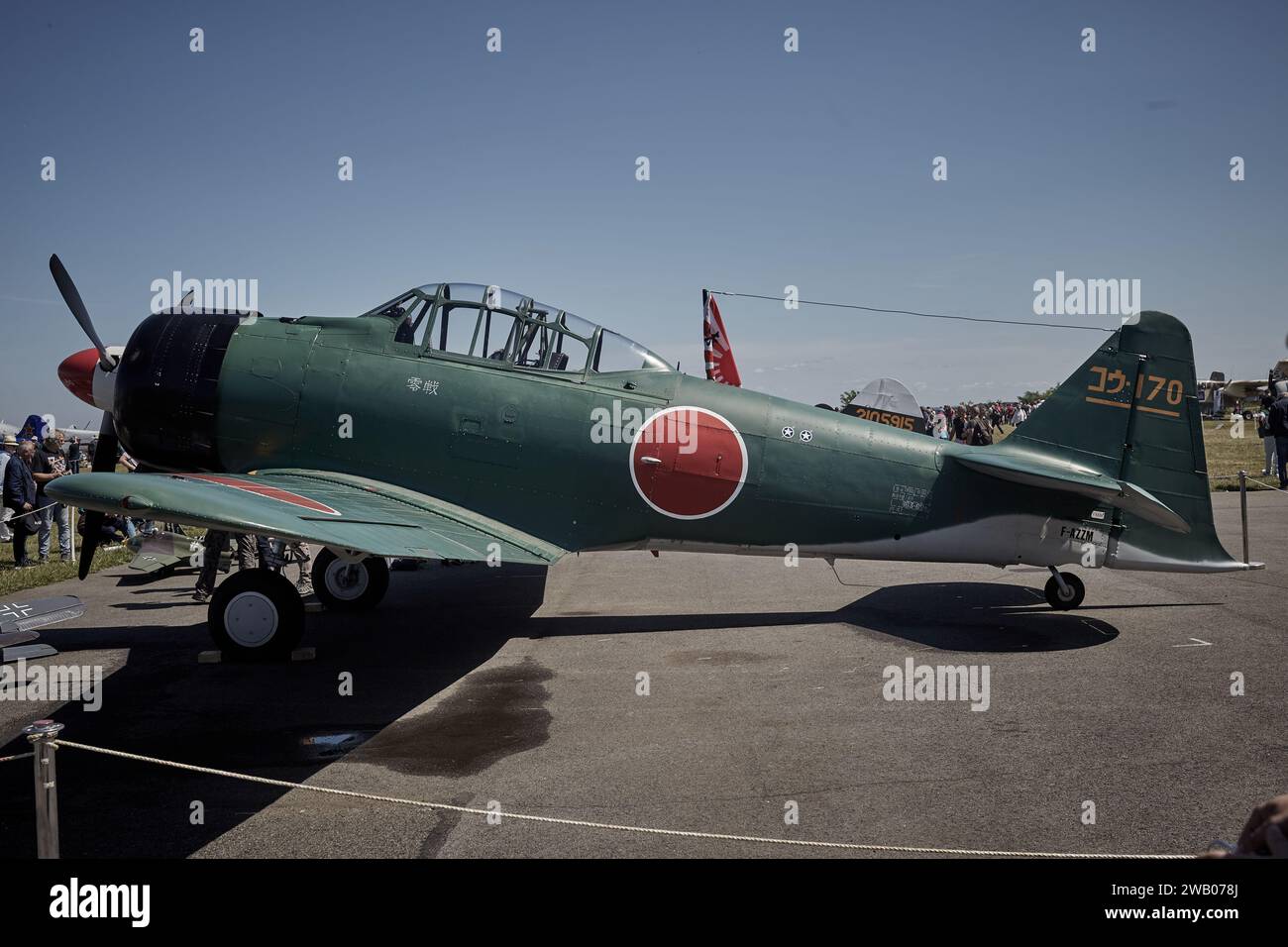 Green Japanese Plane - Zero - From Pacific War at Air Show in France ...