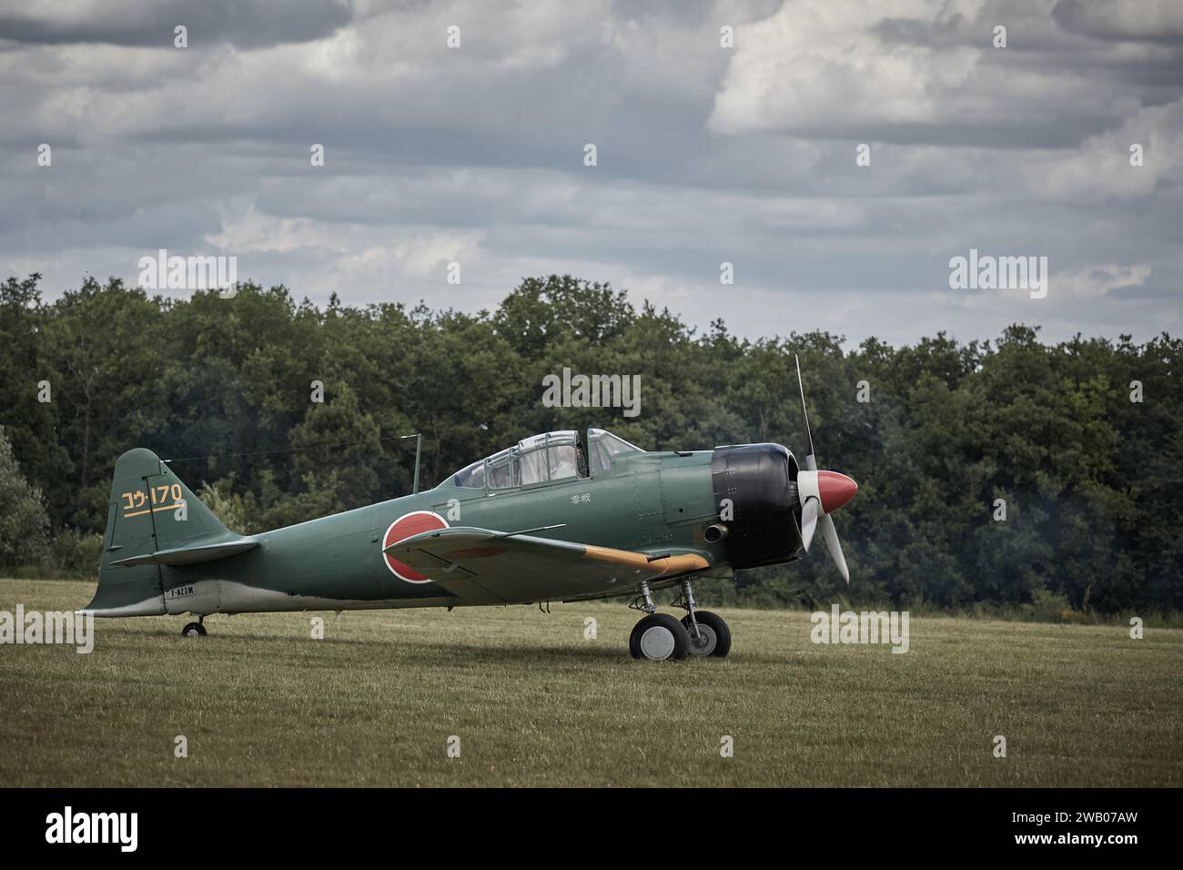 Green Japanese Plane - Zero - From Pacific War at Air Show in France ...