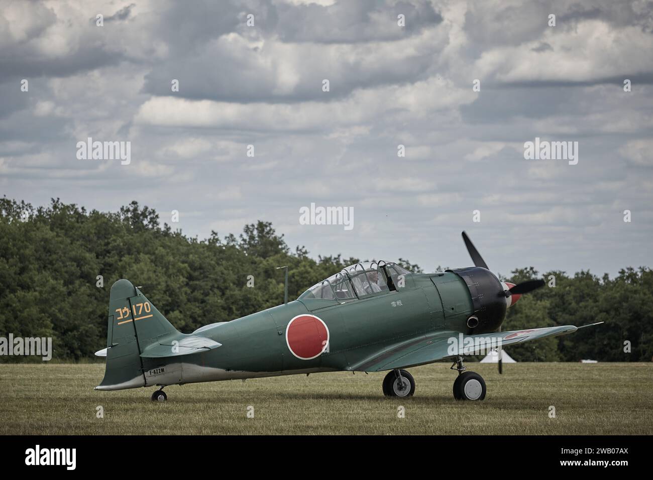 Green Japanese Plane - Zero - From Pacific War at Air Show in France ...