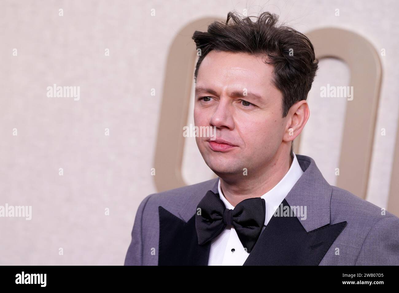 Christian Friedel arrives at the 81st Golden Globe Awards on Sunday ...