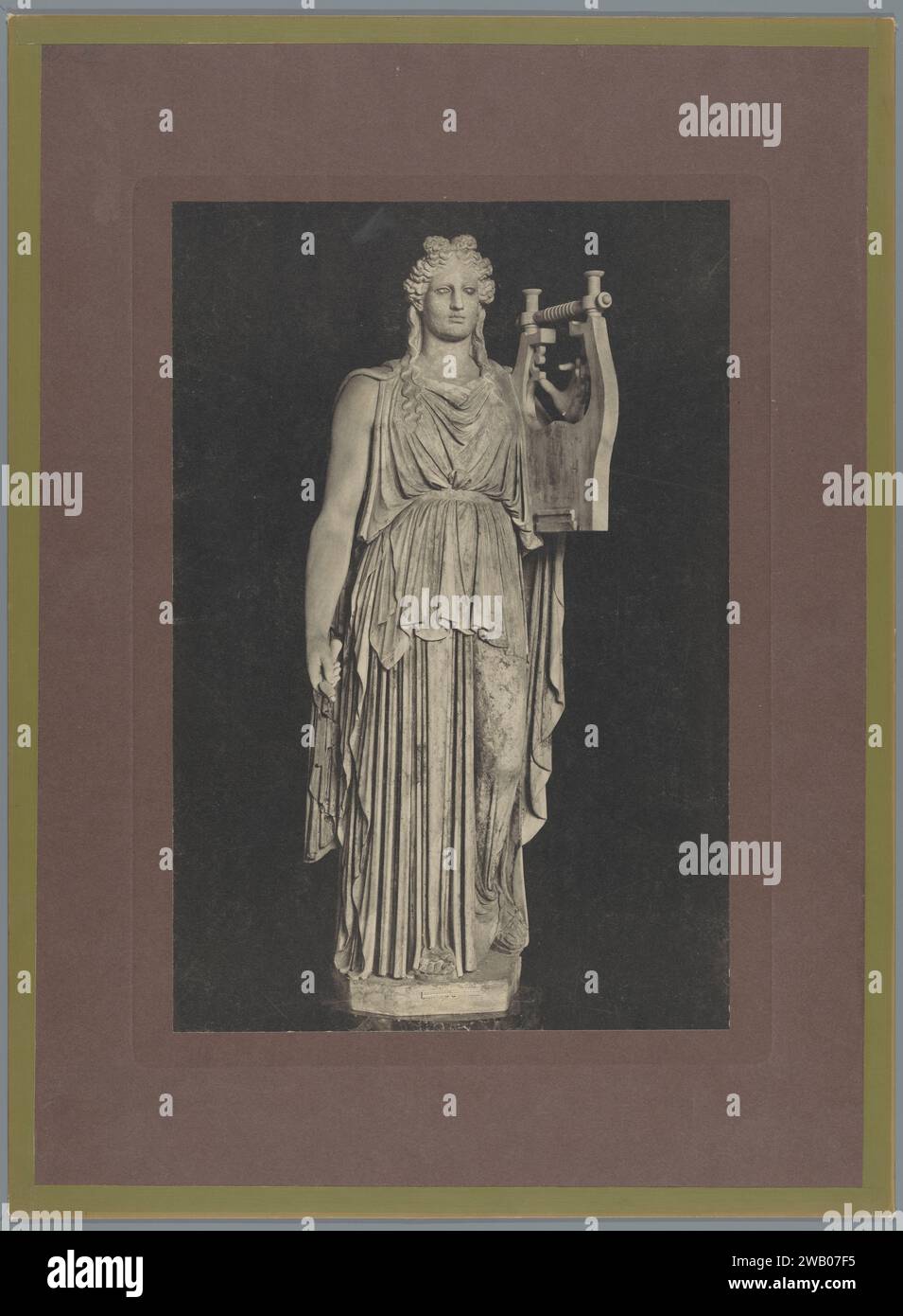 Sculpture from Apollo with a kithara, 1895 photograph European ...