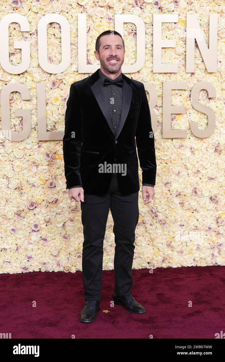 John Spiker arrives at the 81st Golden Globe Awards on Sunday, Jan. 7 ...