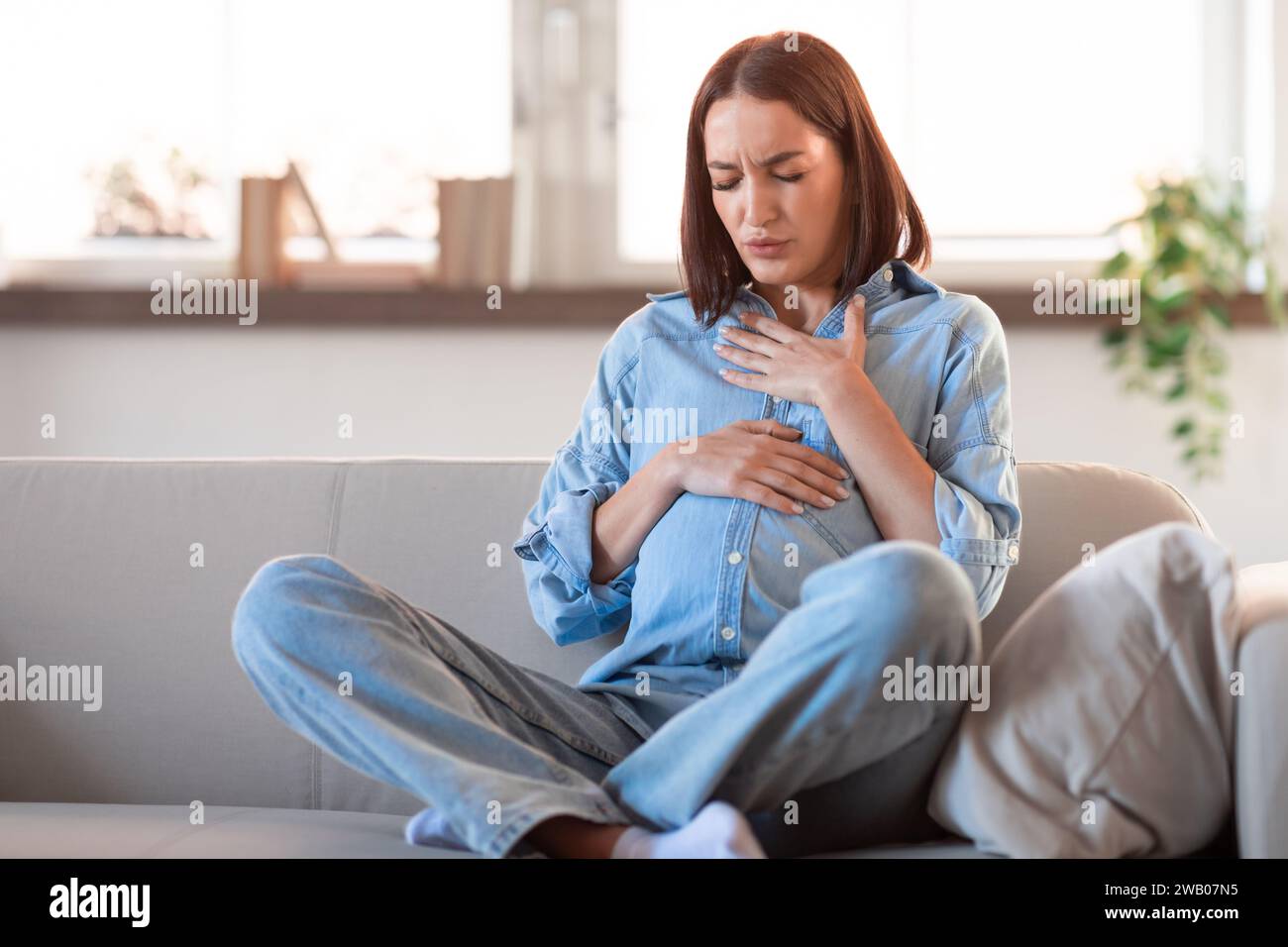 Person gently touching white hi-res stock photography and images - Alamy