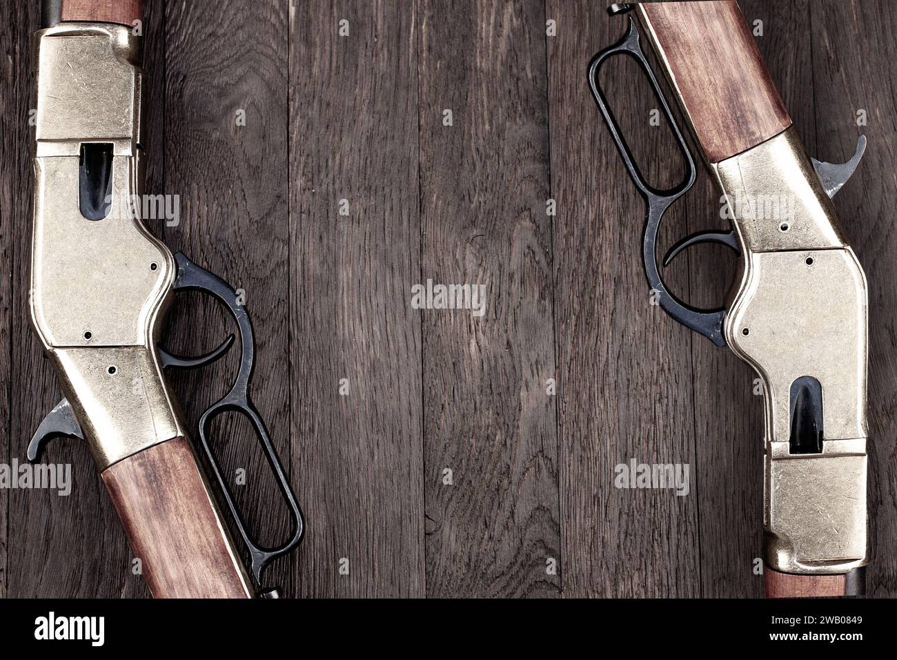 Old guns rifles on table hi-res stock photography and images - Alamy