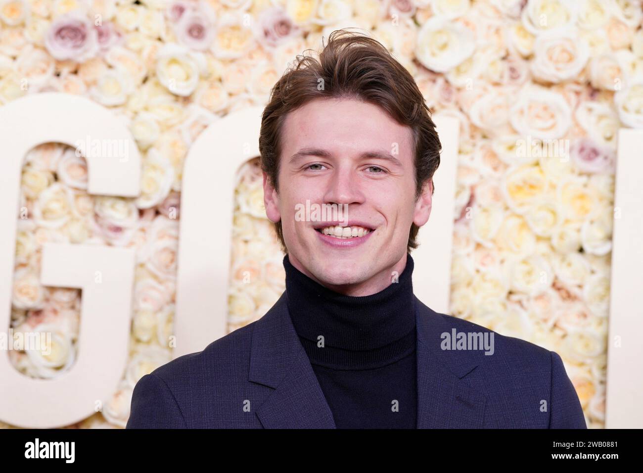 Josh 'Bru' Brubaker arrives at the 81st Golden Globe Awards on Sunday ...