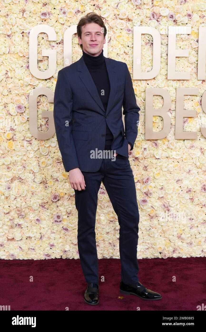 Josh 'Bru' Brubaker arrives at the 81st Golden Globe Awards on Sunday ...