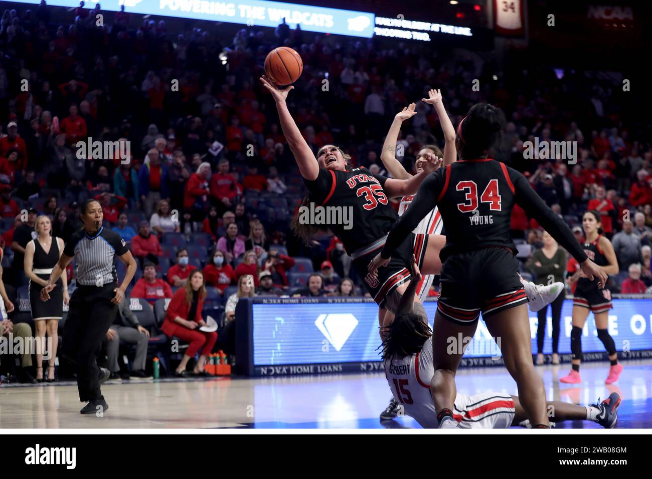 TUCSON, AZ - JANUARY 07: Utah Utes forward Alissa Pili #35 during the ...