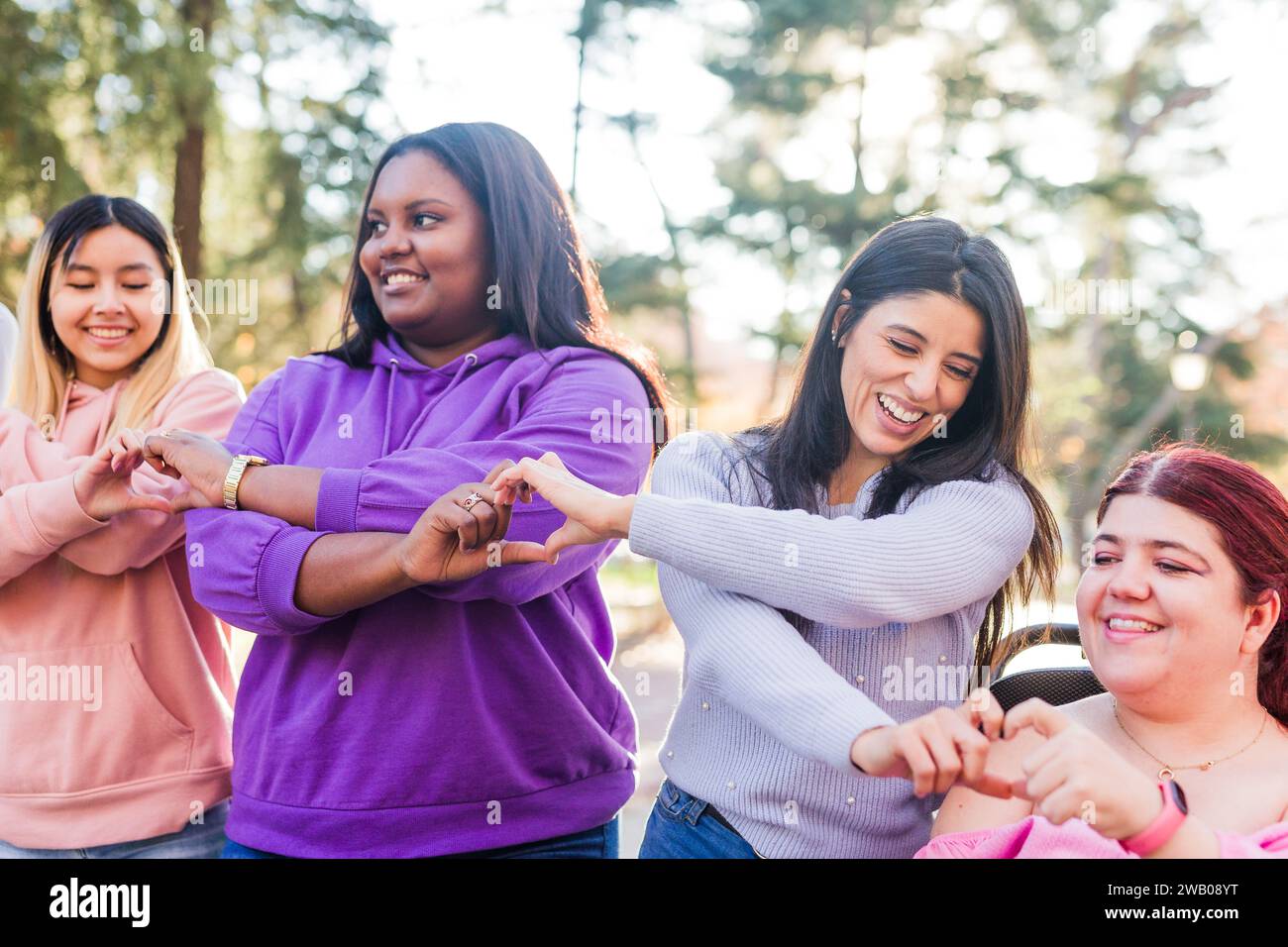 Heart love shape hands Inspire Inclusion feminist movement for ...