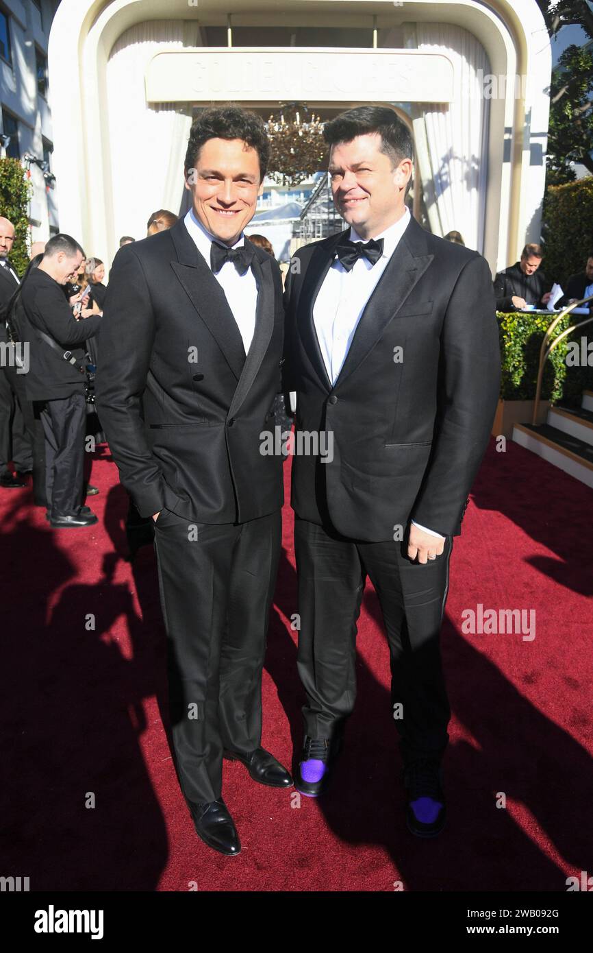 Phil Lord and Christopher Miller at the 81st Golden Globe Awards held ...