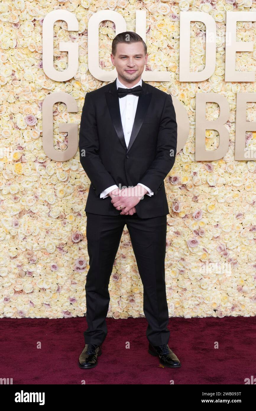Darren Mann arrives at the 81st Golden Globe Awards on Sunday, Jan. 7 ...