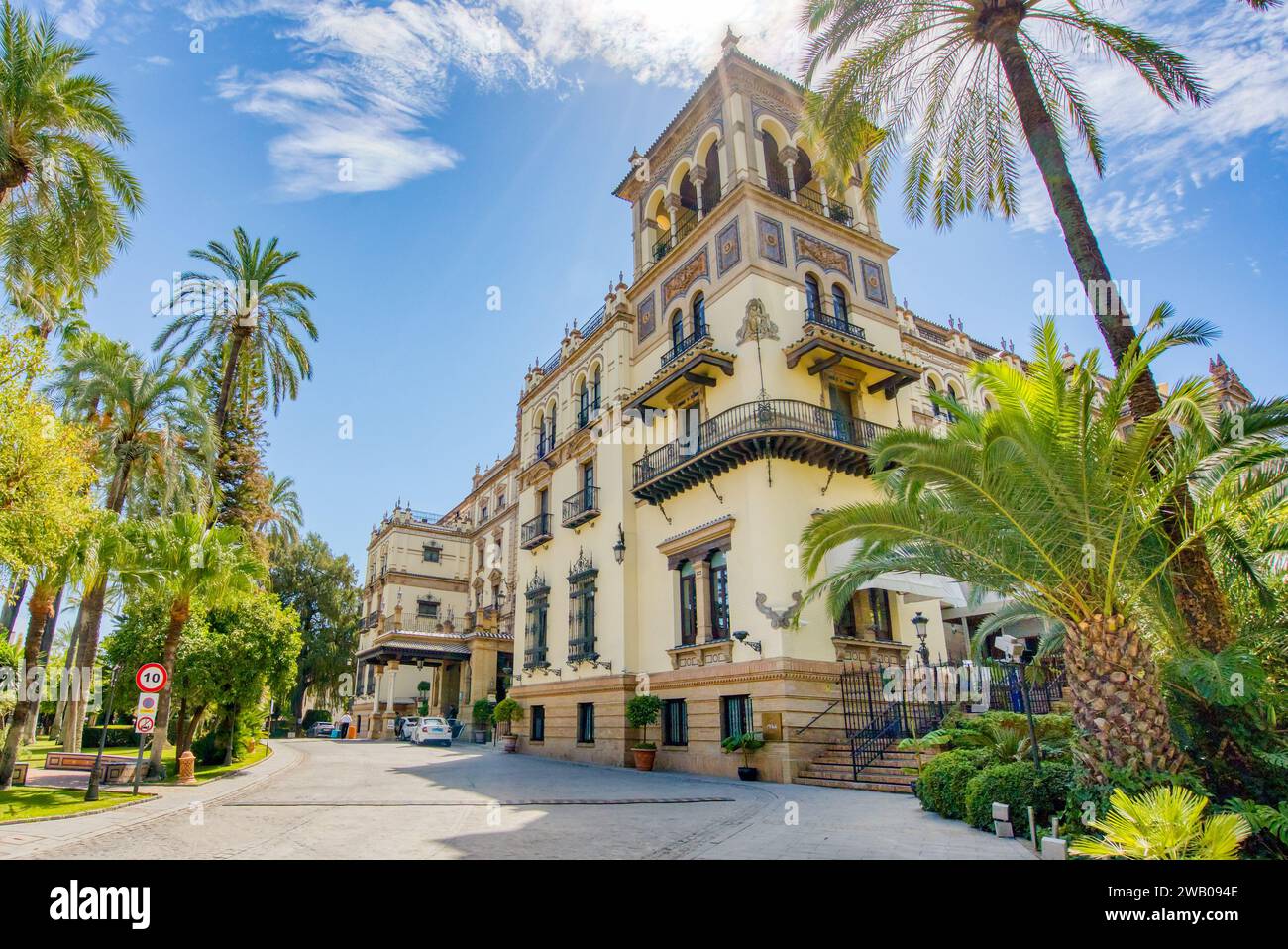 Sevilla, Spain - September 1, 2023: Facade of the luxury Hotel Alfonso ...