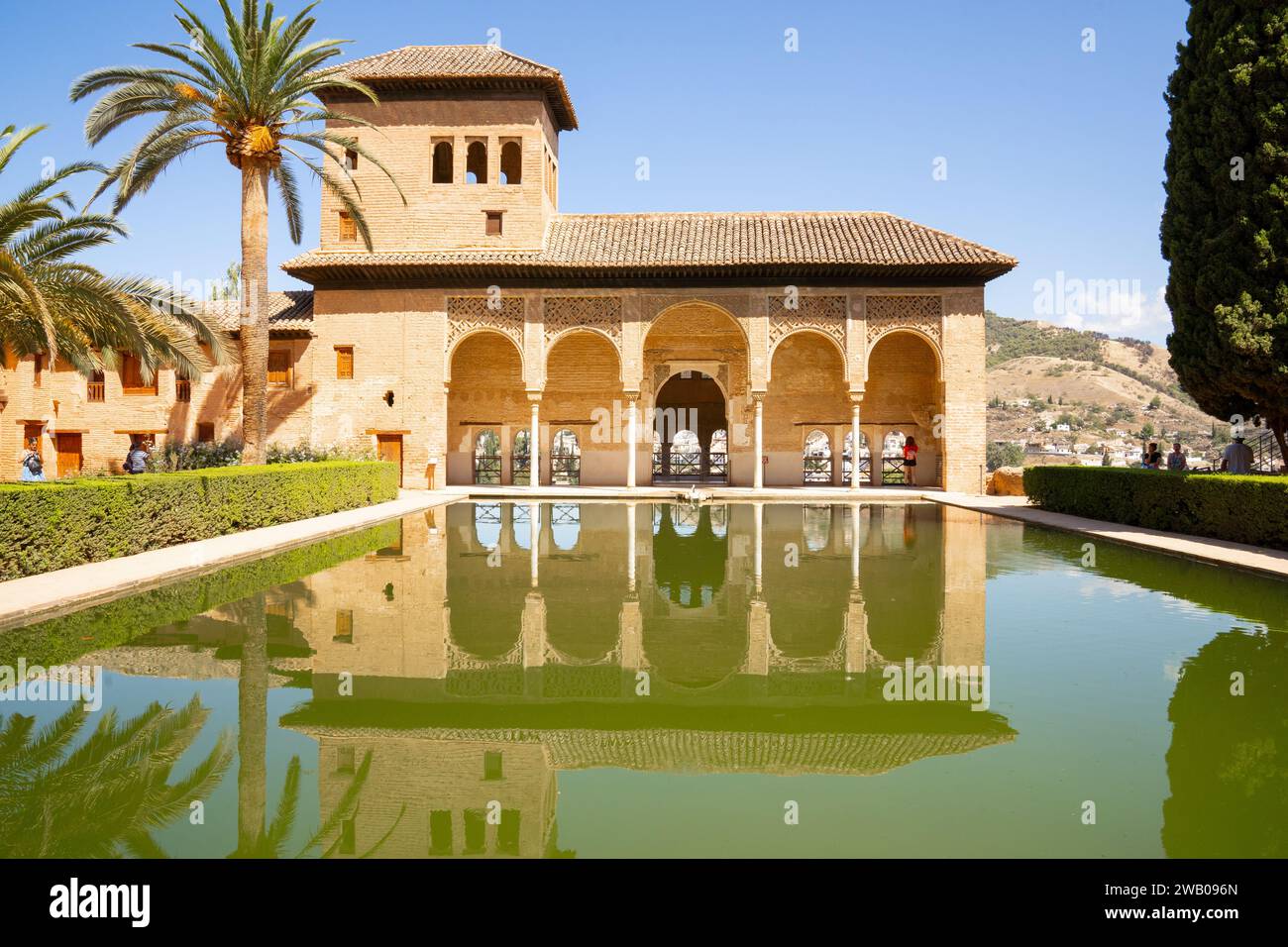 Granada, Spain - August 31, 2023: The 14th Century El Partal Palace ...