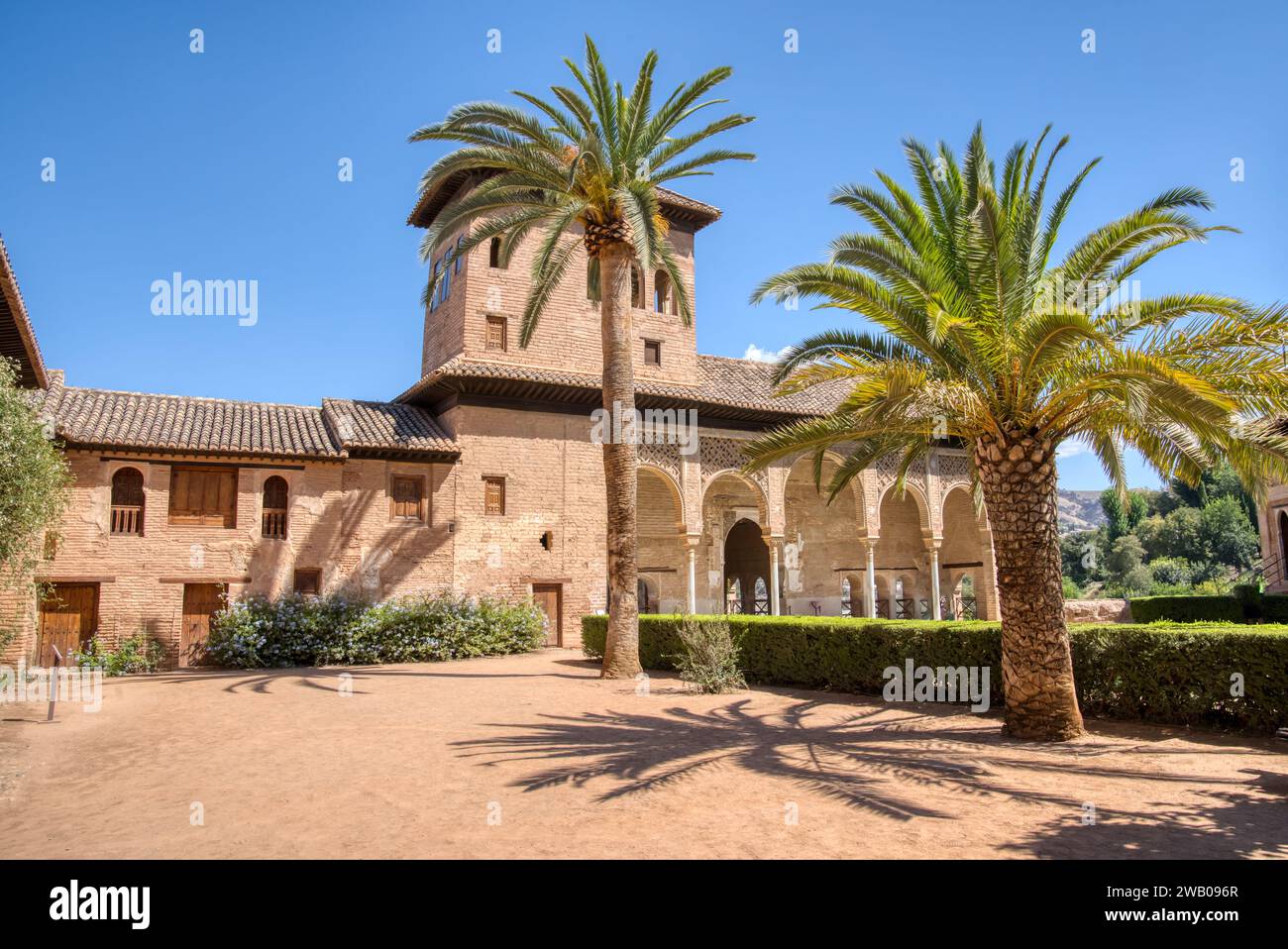 Granada, Spain - August 31, 2023: The 14th Century El Partal Palace ...