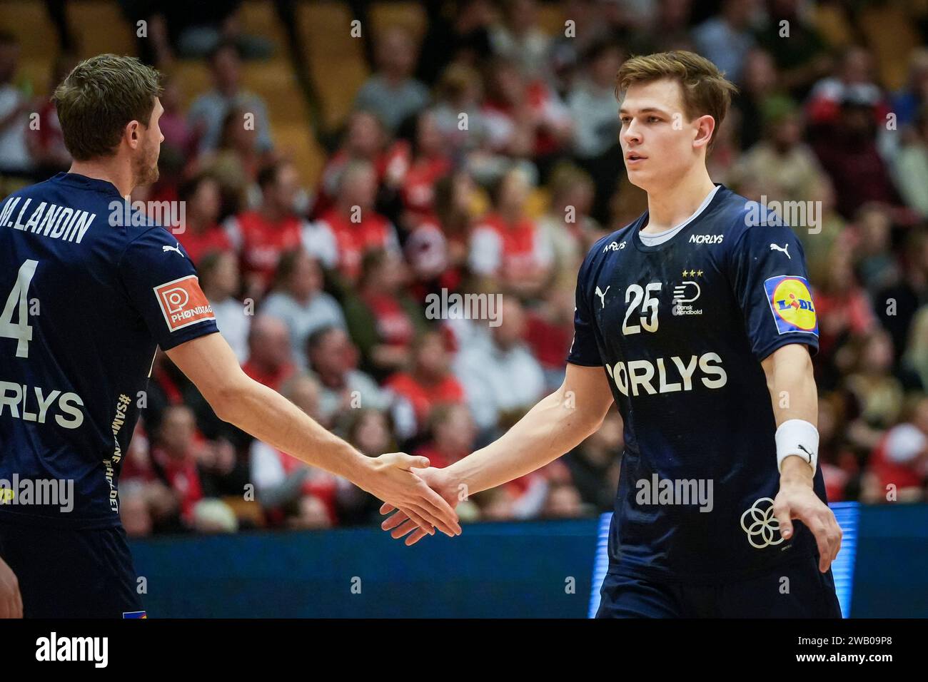 Odense, Denmark. 07th Jan, 2024. Lukas Jorgensen (25) of Denmark seen ...