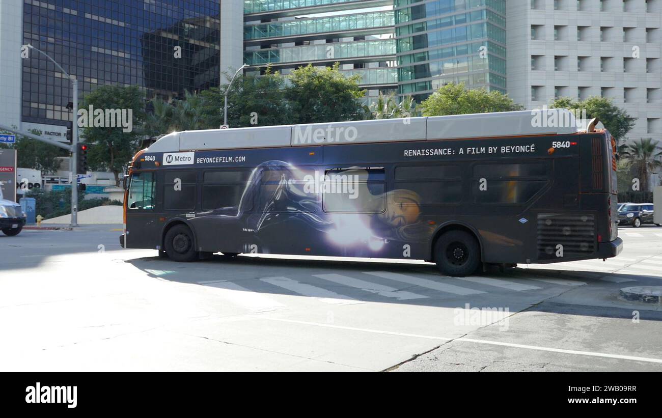 Los Angeles, California, USA 3rd January 2024 Beyonce Renaissance Bus ...