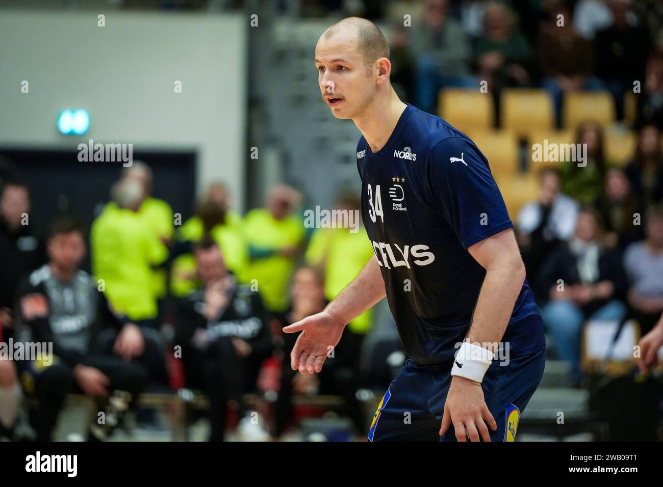 Odense, Denmark. 07th Jan, 2024. Simon Hald (34) of Denmark seen during ...