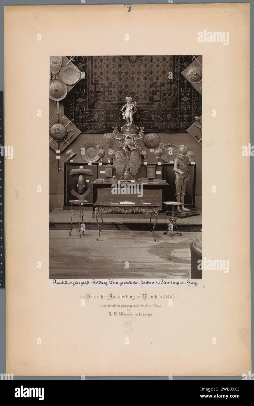 Setup of Wapentuig in Munich, 1876 photograph München cardboard. paper. printing ink collotype ...