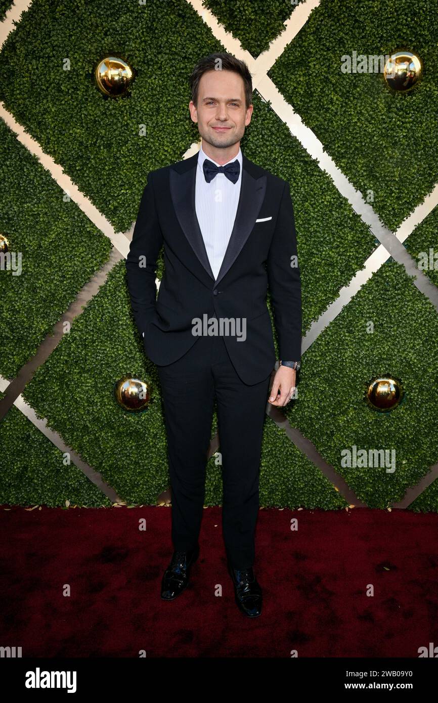 Patrick J. Adams at the 81st Golden Globe Awards held at the Beverly ...
