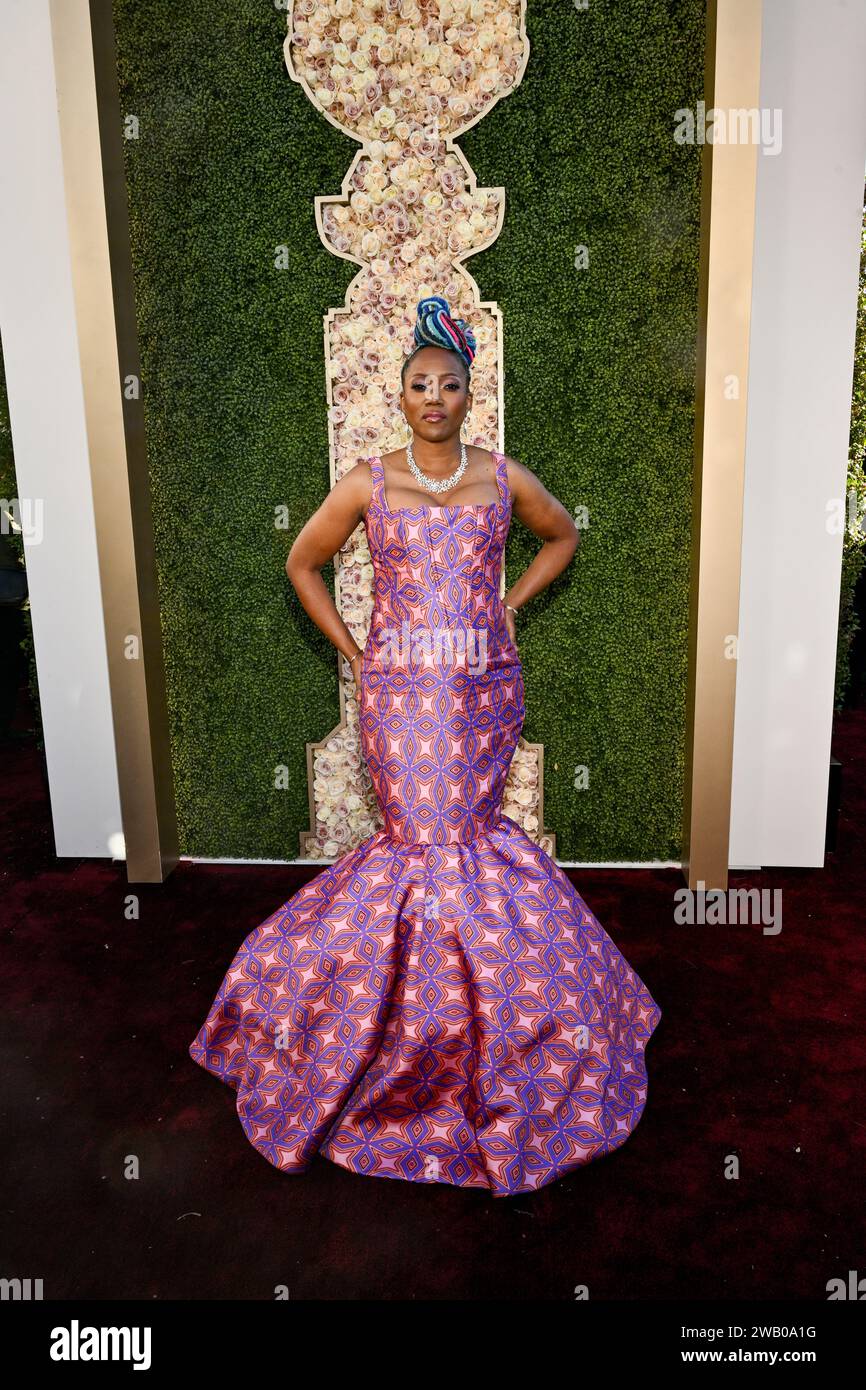 Erika Alexander at the 81st Golden Globe Awards held at the Beverly ...