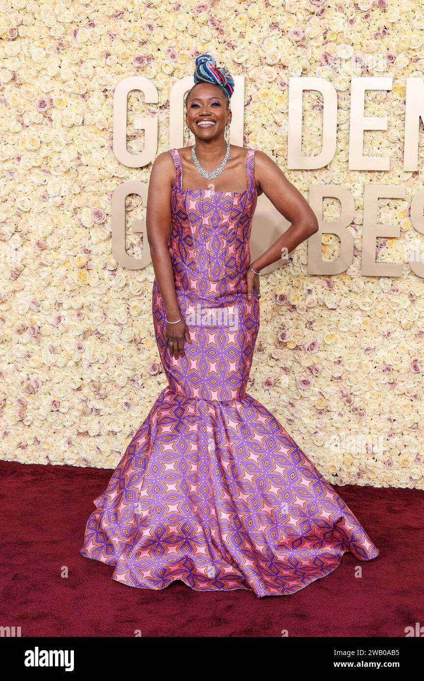 Erika Alexander at the 81st Golden Globe Awards held at the Beverly ...
