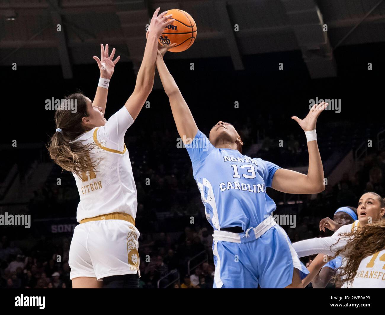 SOUTH BEND, IN - JANUARY 07: North Carolina Tar Heels guard Teonni Key ...