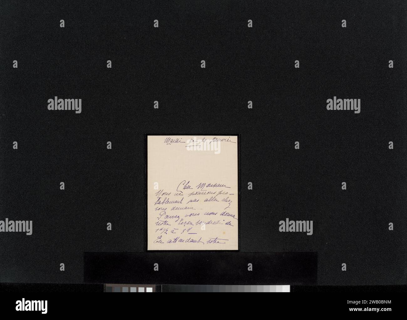 Letter to Philip Zilcken, 1867 - 1930 letter Dated January 21. paper ...