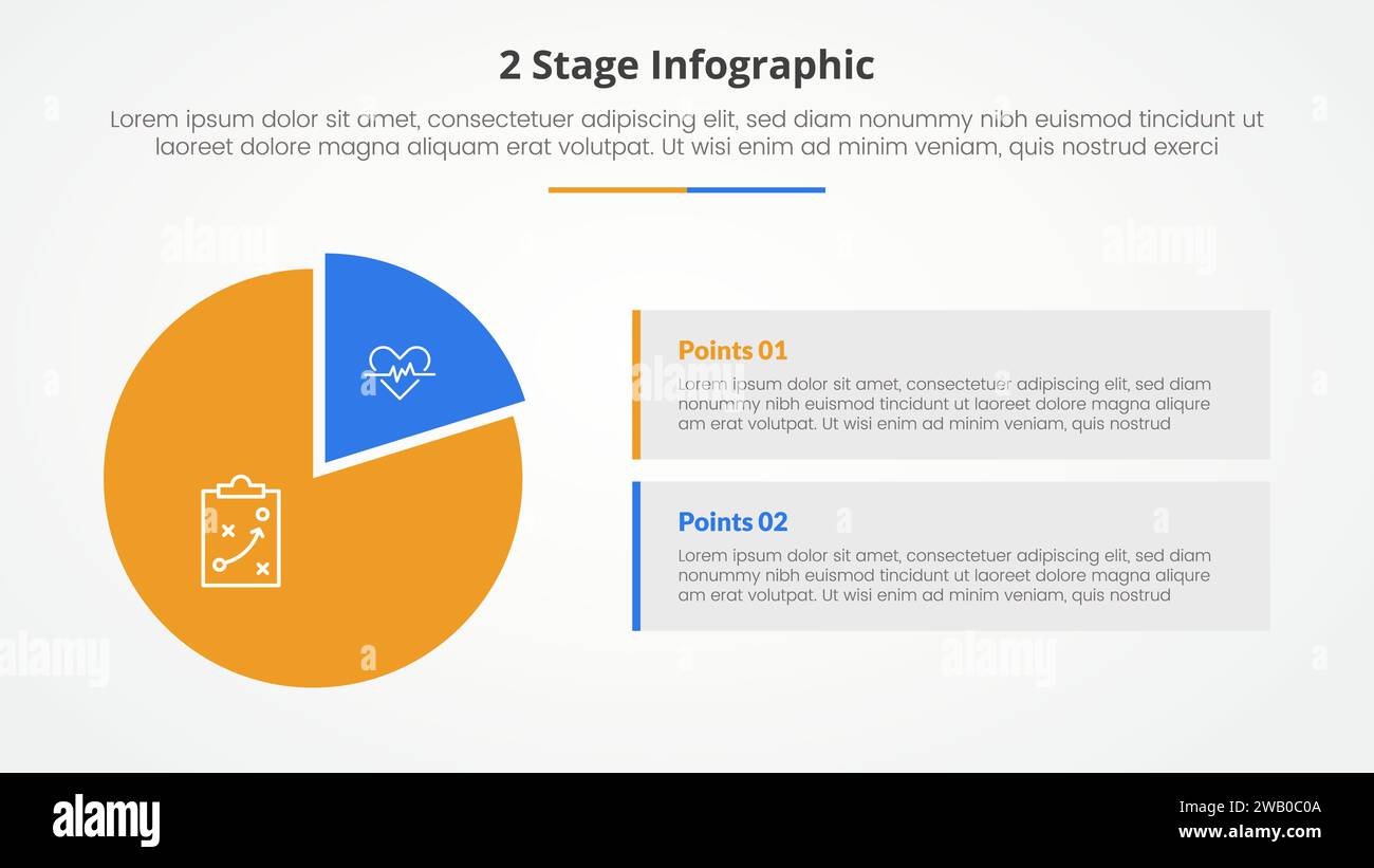 2 points stage template for comparison opposite infographic concept for ...