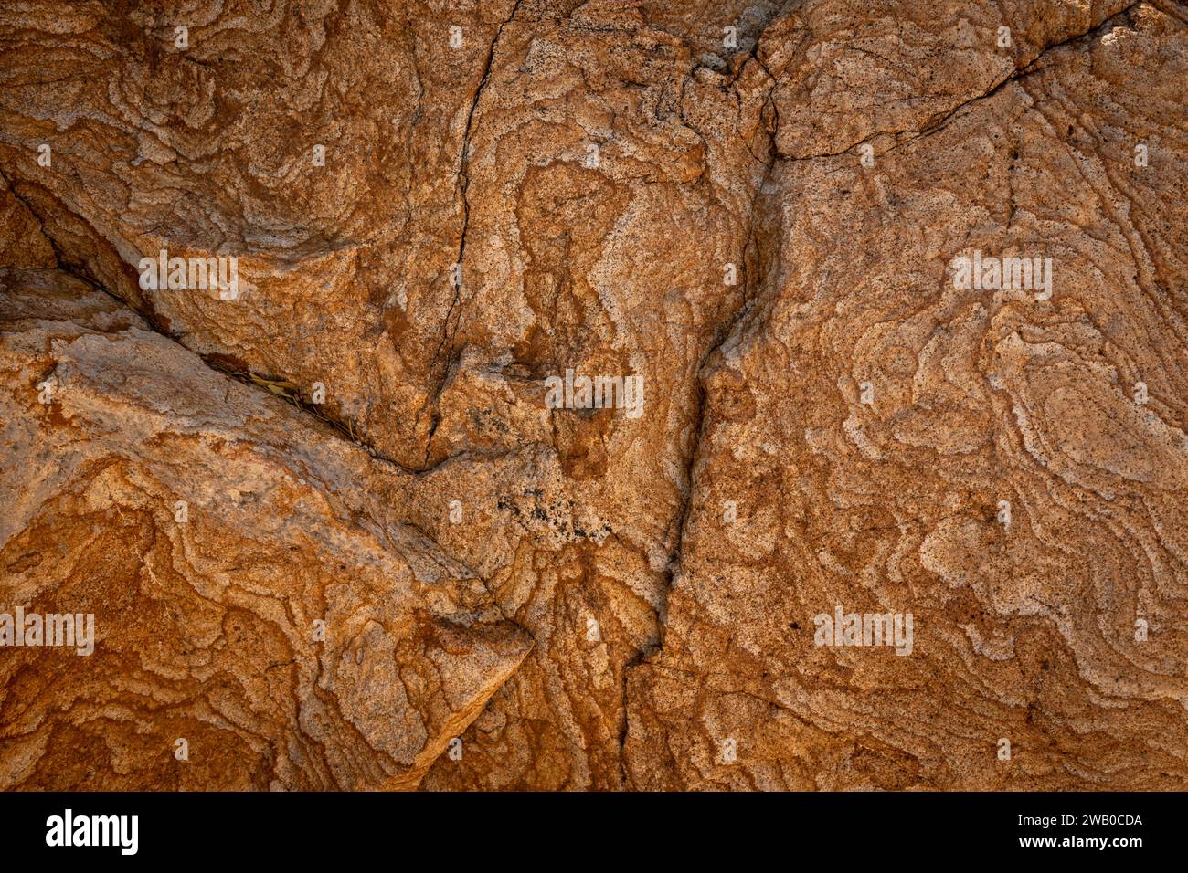 Swirls In Rock Make Beautiful Pattern that resembles topography Stock ...