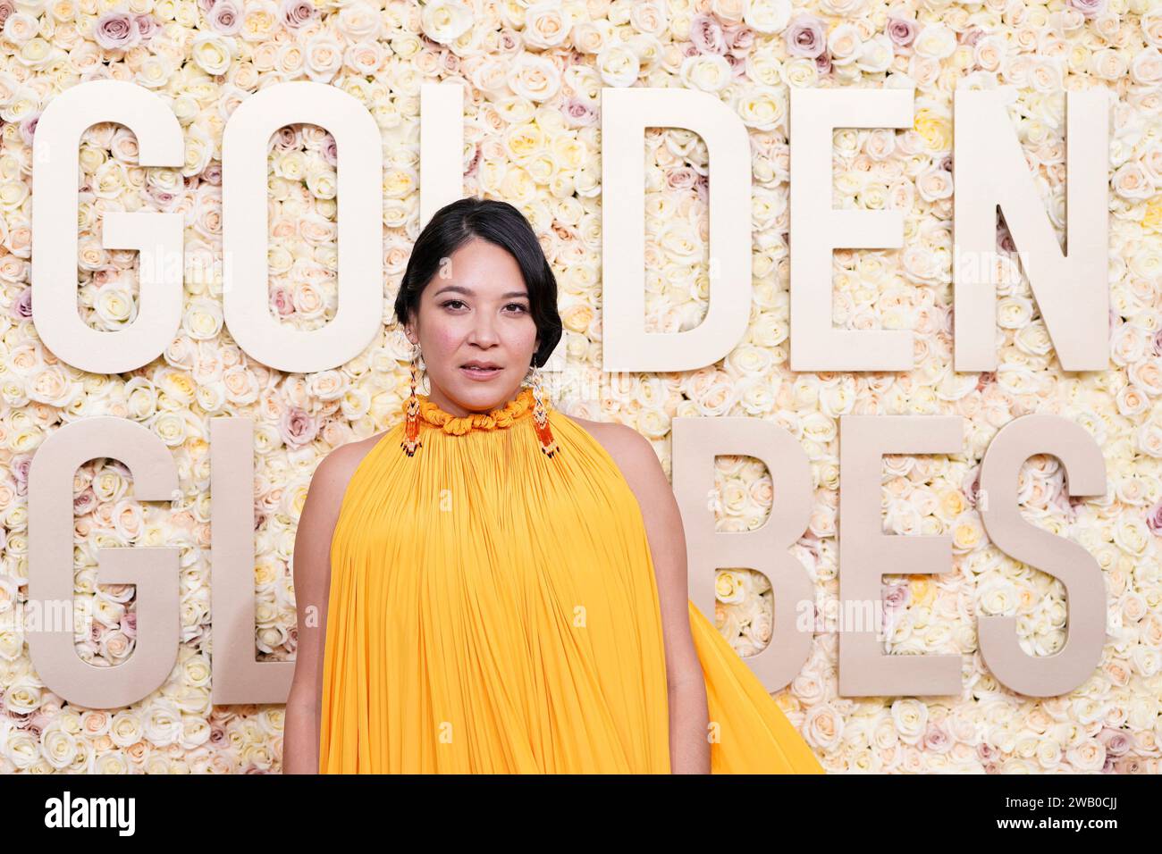 Jillian Dion arrives at the 81st Golden Globe Awards on Sunday, Jan. 7 ...