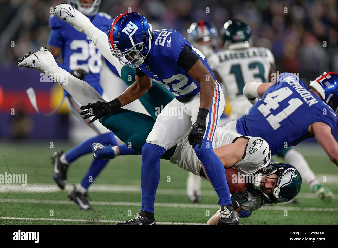 New York Giants cornerback Adoree' Jackson (22) up-ends Philadelphia ...