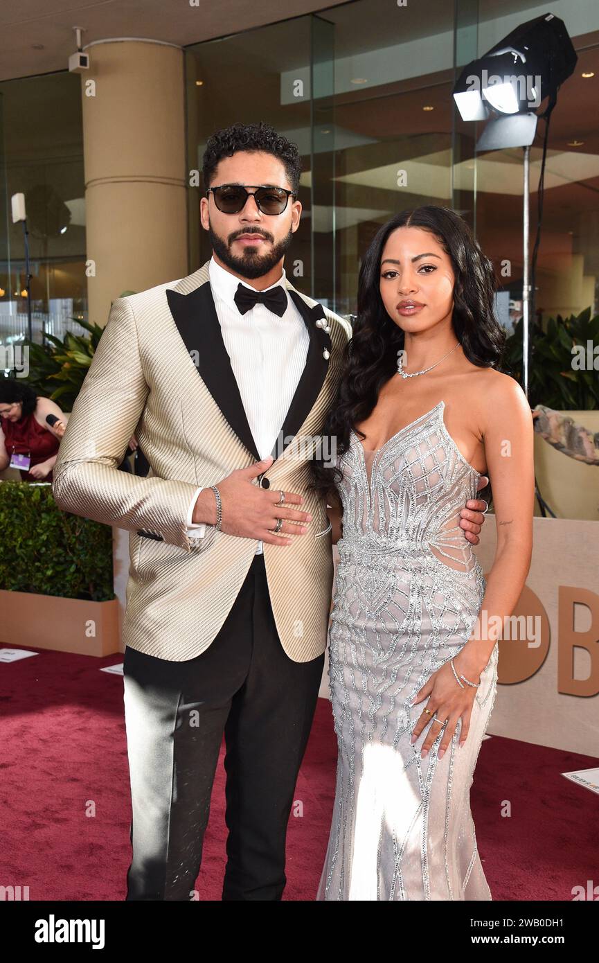 Beverly Hills, United States. 07th Jan, 2024. Camille Hyde and Michael ...