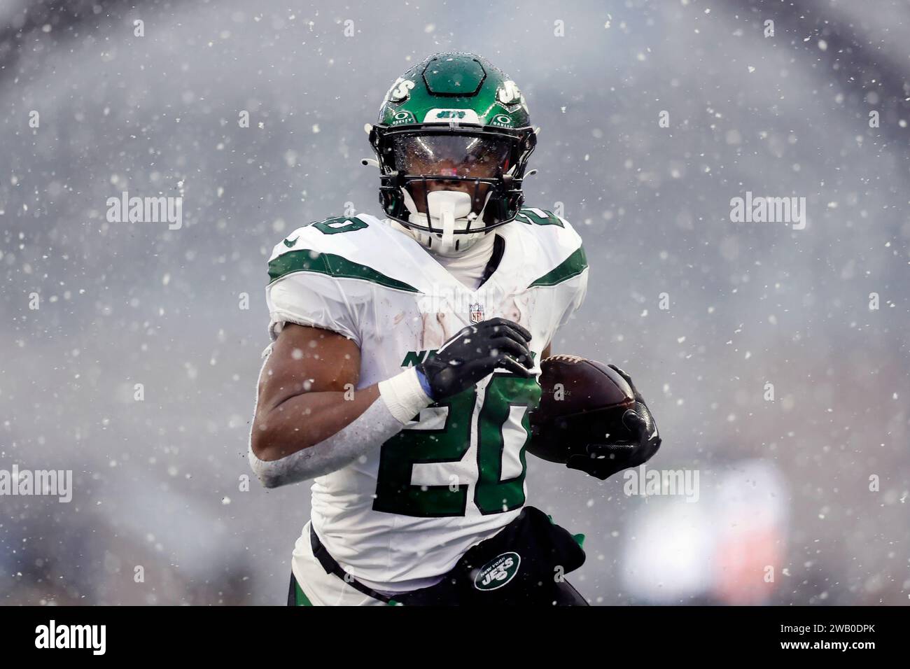 New York Jets running back Breece Hall during the first half of an NFL ...