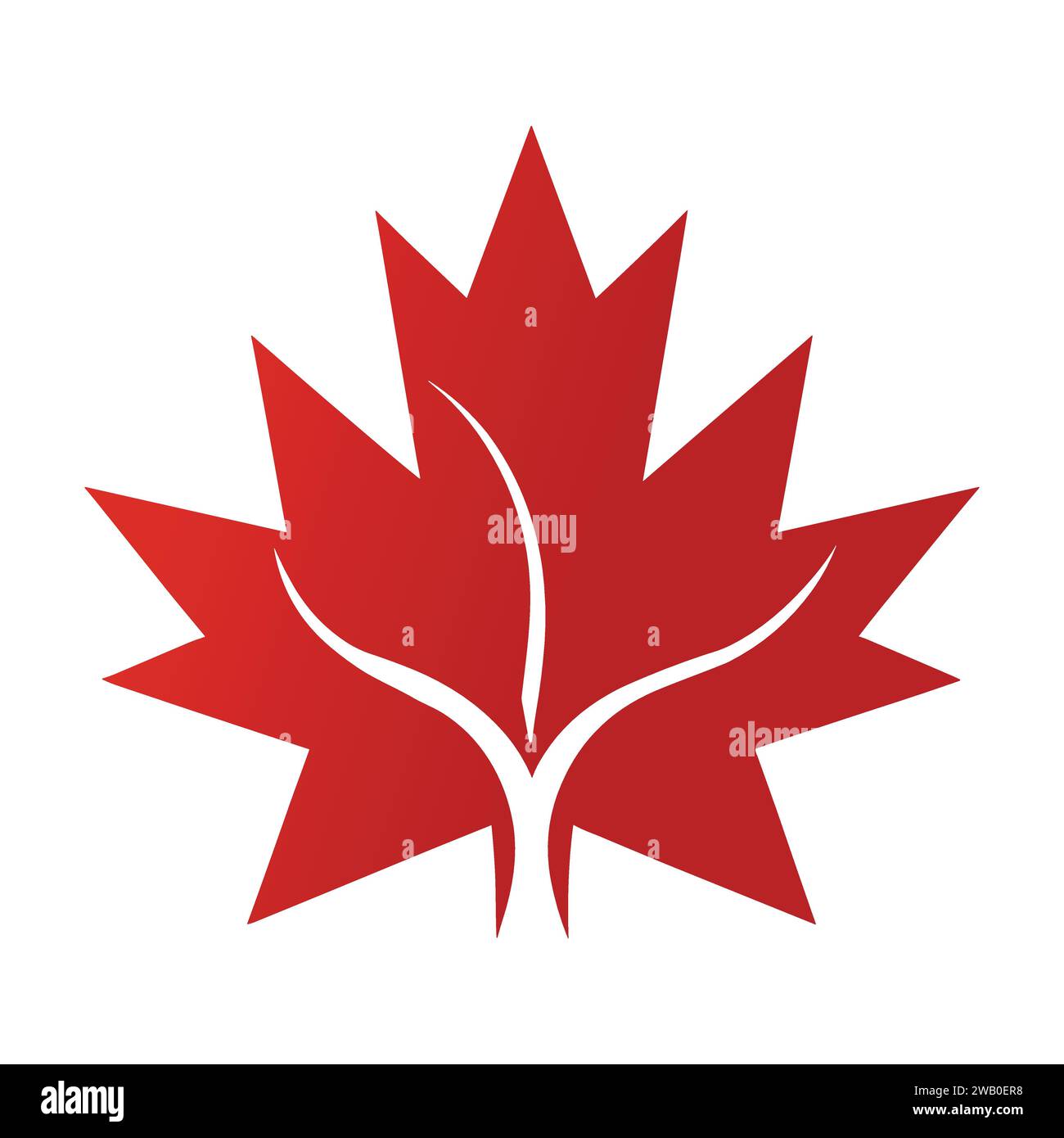 flat design canada flag maple leaf icon vector illustration Stock Vector Image & Art - Alamy