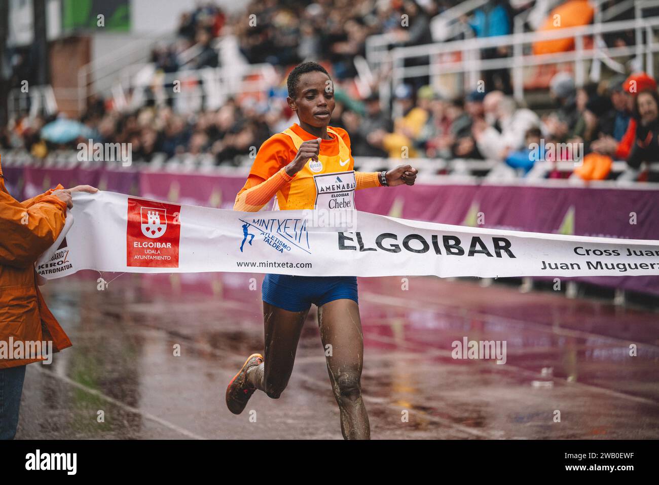 Beatrice Chebet winning the Cross Juan Mugarza de Elgoibar 2023 Stock ...