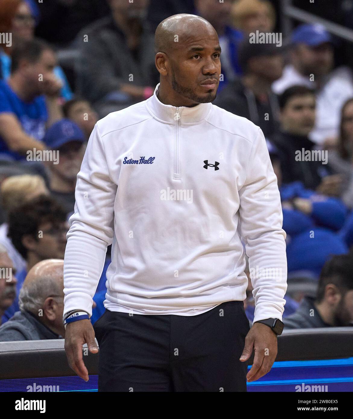 Seton Hall Pirates head coach Shaheen Holloway during a Big East ...