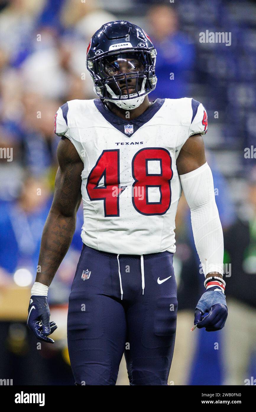 Indianapolis, Indiana, USA. 06th Jan, 2024. Houston Texans linebacker ...