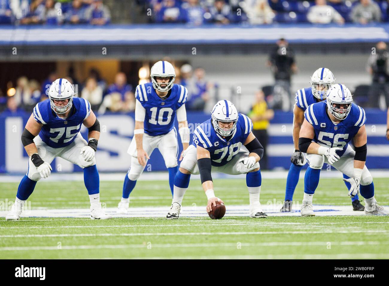 January 06, 2024: Indianapolis Colts interior offensive linemen during ...