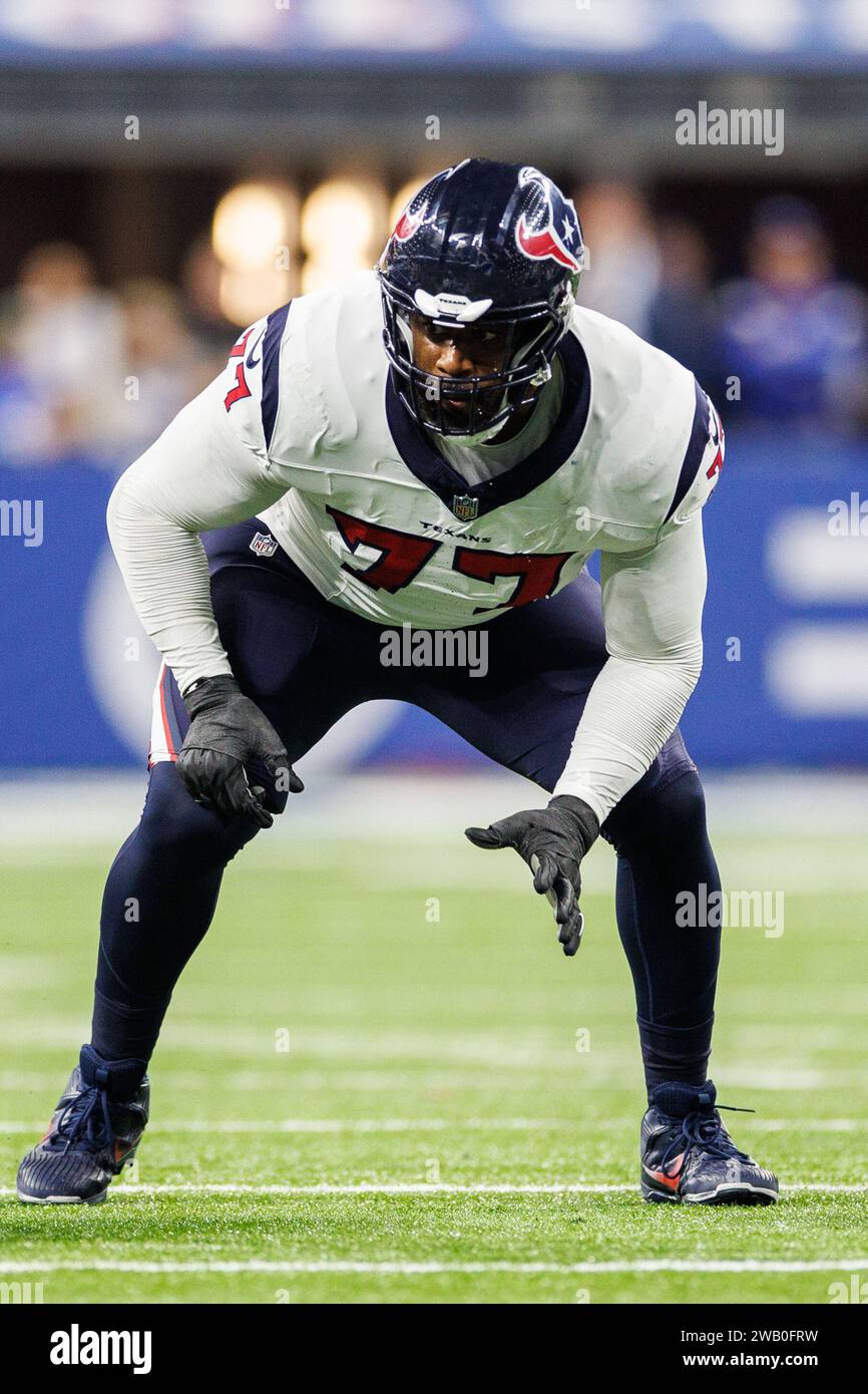 January 06, 2024: Houston Texans offensive lineman George Fant (77 ...