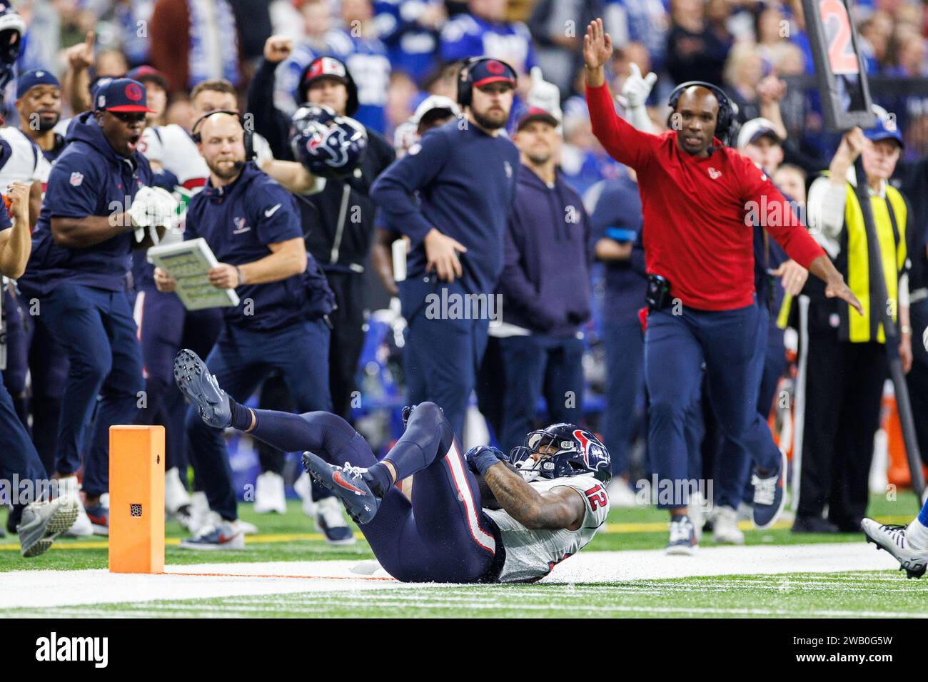 January 06, 2024: Houston Texans wide receiver Nico Collins (12) makes ...